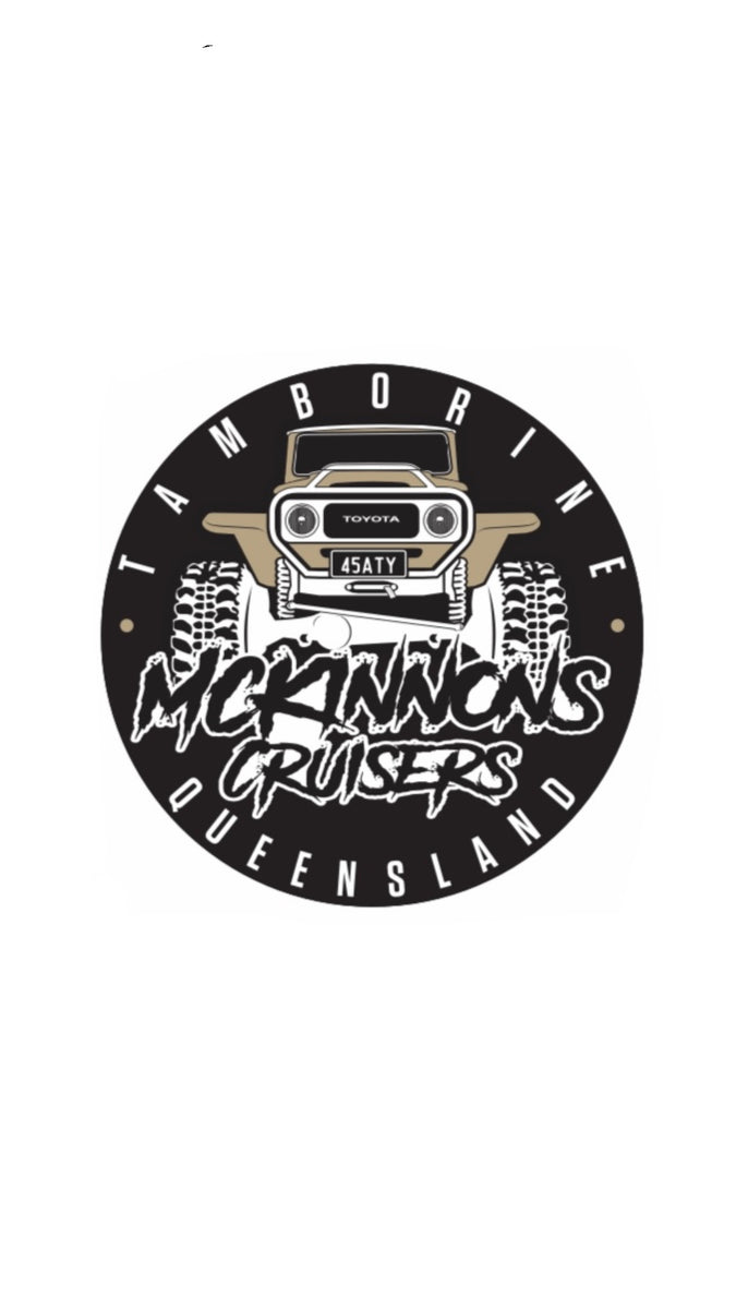 Black Small Round Logo Sticker – McKinnon's Cruisers